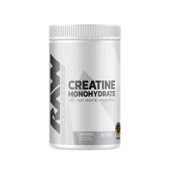Raw Nutrition Creatina Monohidratada 500 Gramos (100 Servs) – Adeportiva